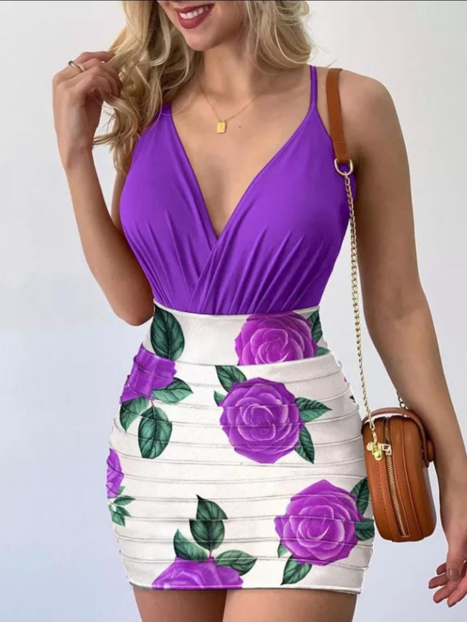 VESTIDO SUBLIMADO CON COPAS