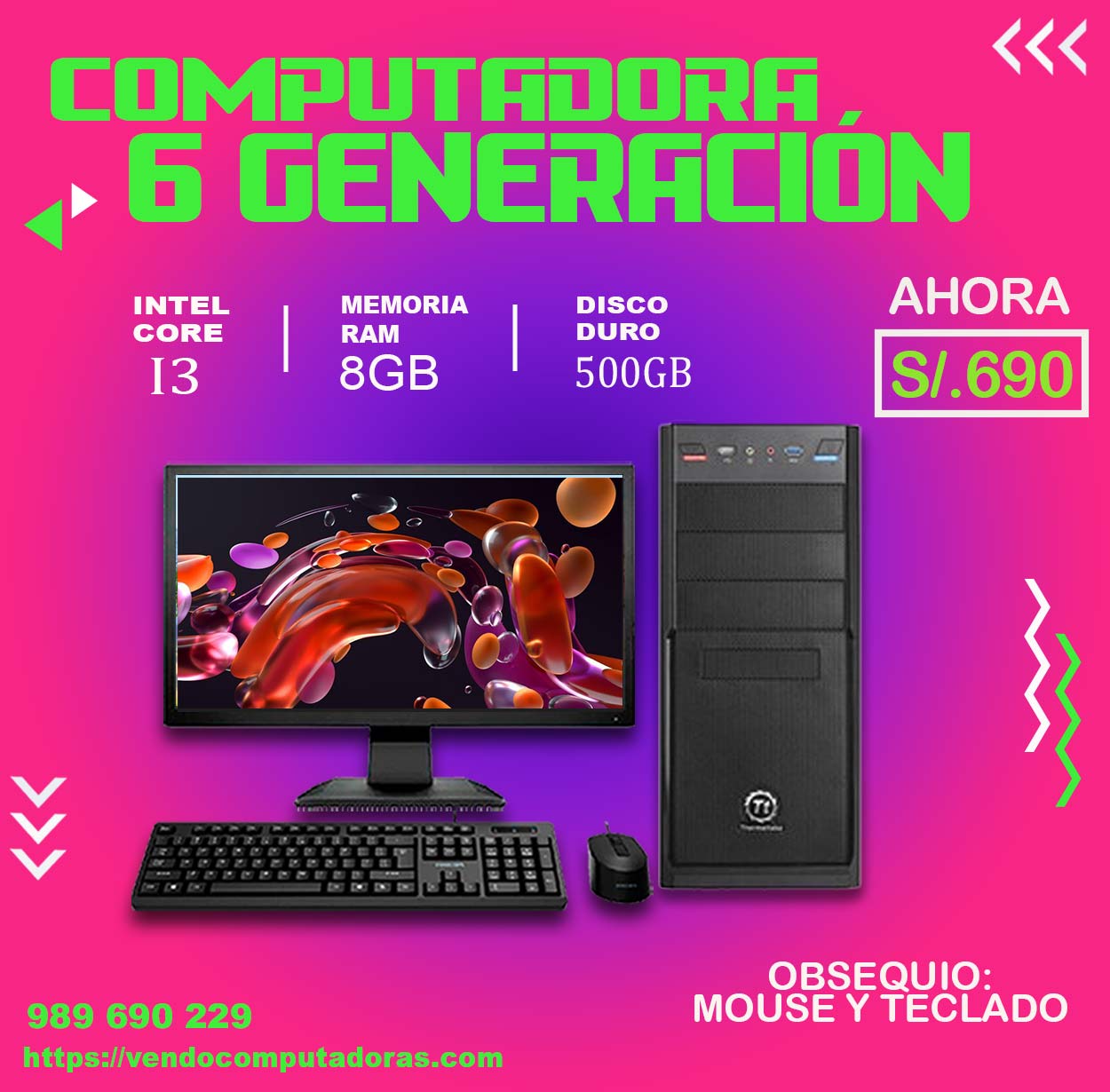computadora core i3 6ta generacion en oferta