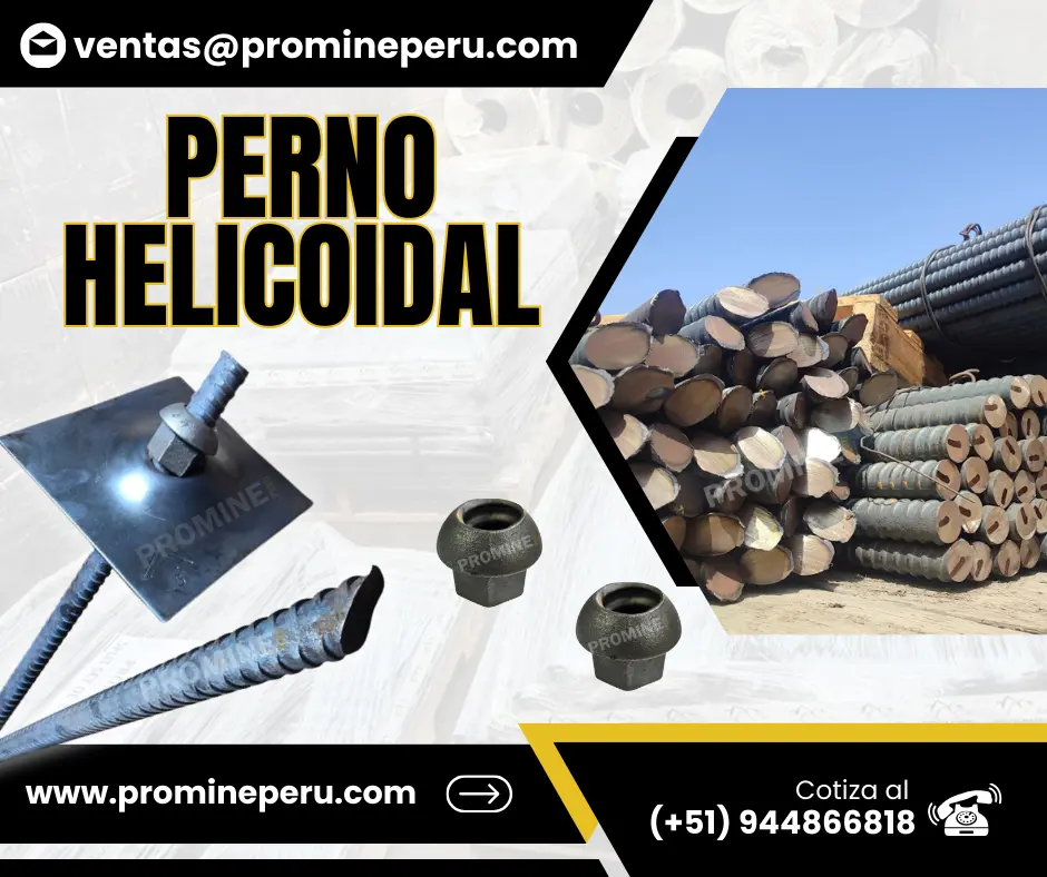 PERNO HELICOIDAL REFUERZO PARA ESTABILIDAD DEL TERRENO