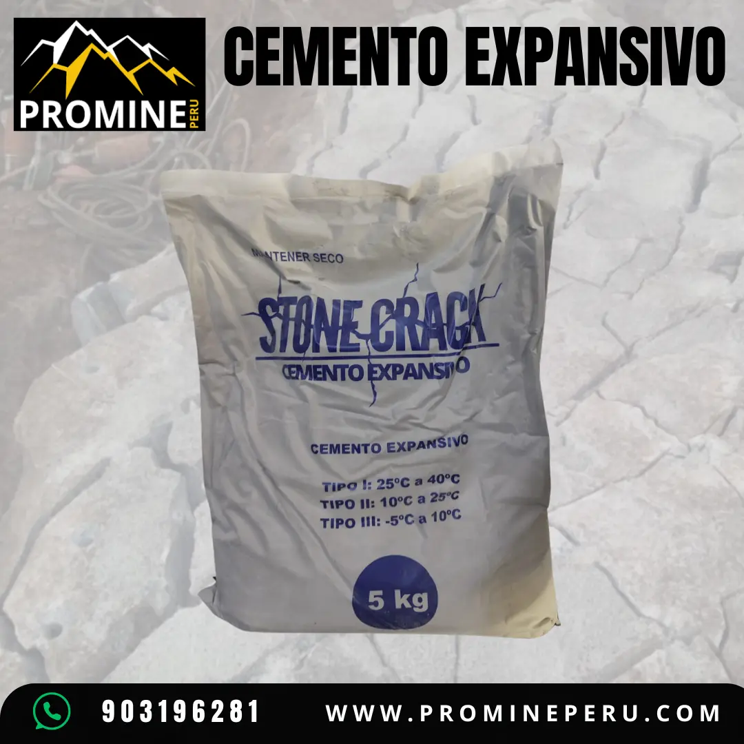 Cemento Expansivo para Minería Estabilidad y Sostenimiento